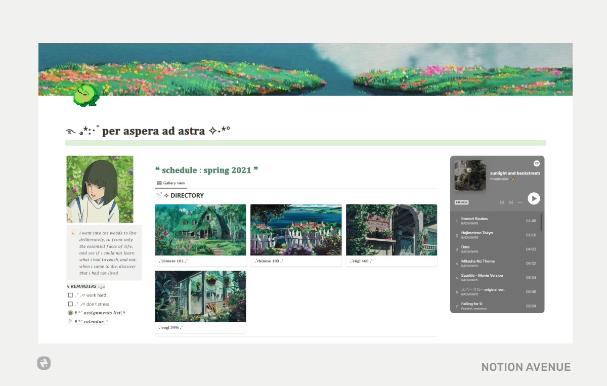 22+ Stunning Anime & Studio Ghibli Notion Templates (+ Resources)