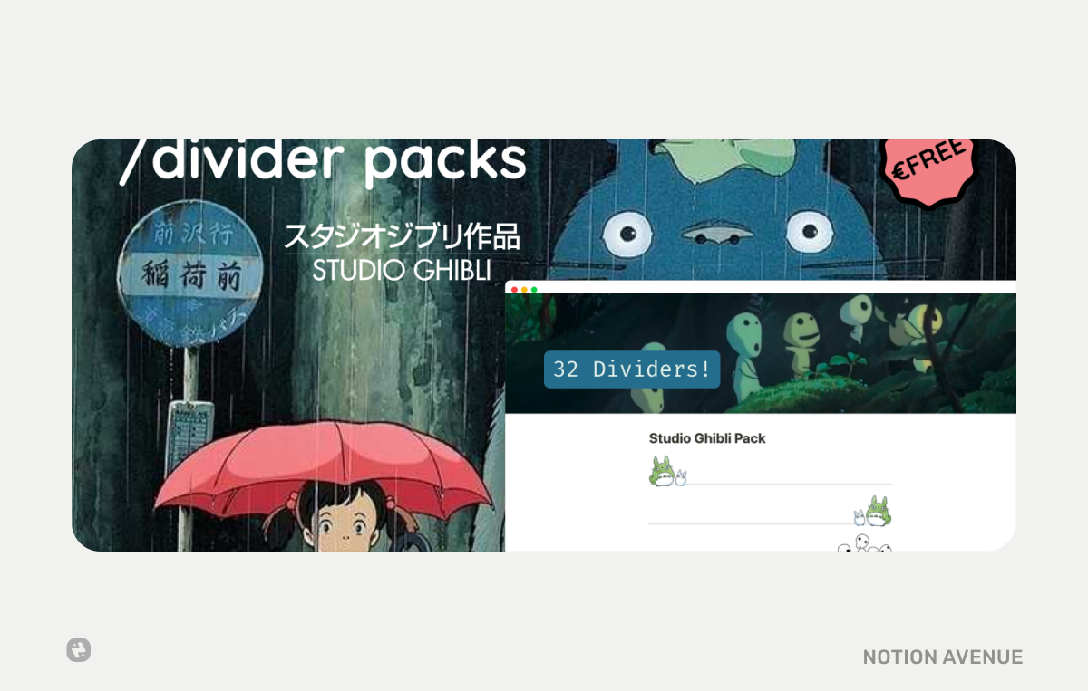 22+ Stunning Anime & Studio Ghibli Notion Templates (+ Resources)
