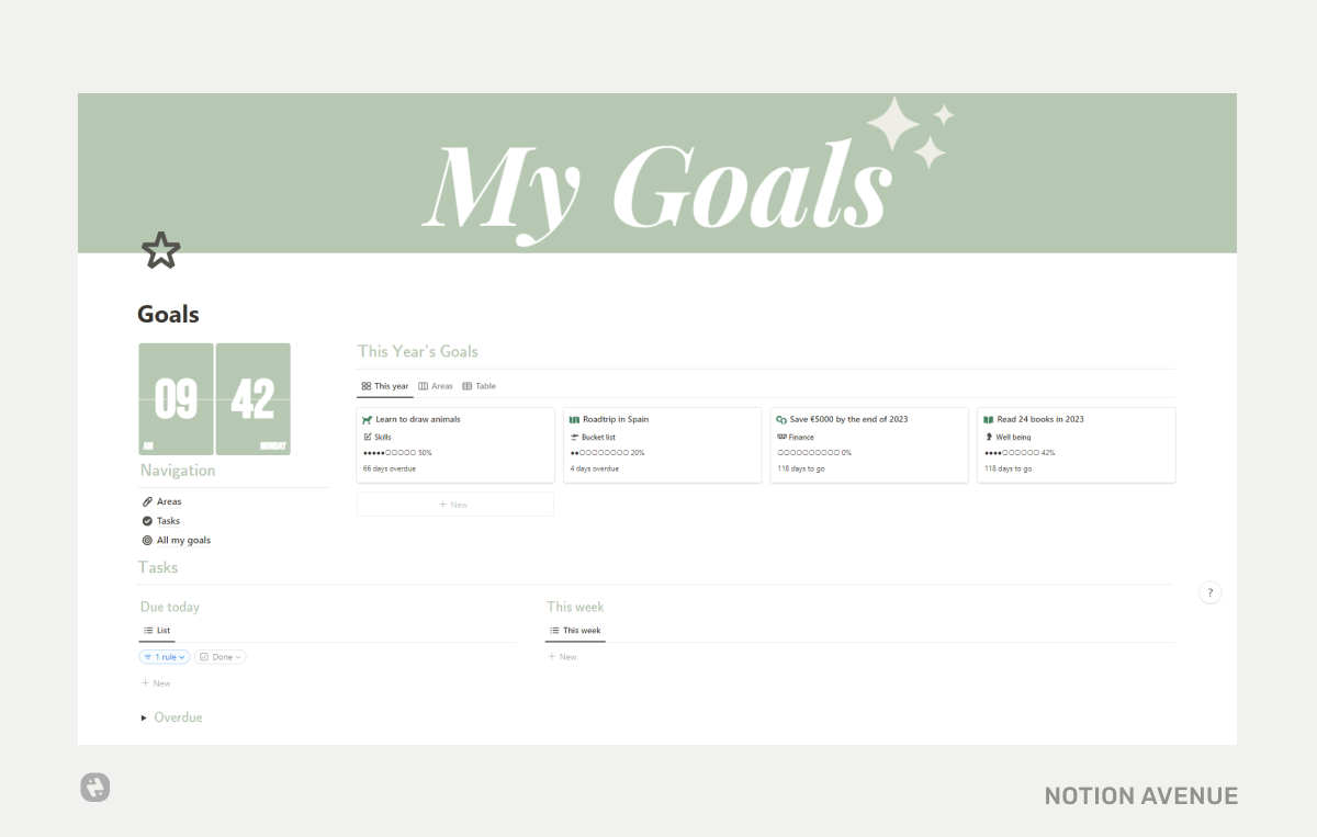 12+ Best Notion Goals Templates (Goal Tracker & Goal Settings Planners)