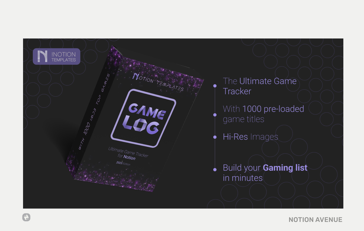12+ Best Notion Templates for Gaming Videogames Library, Gaming ...