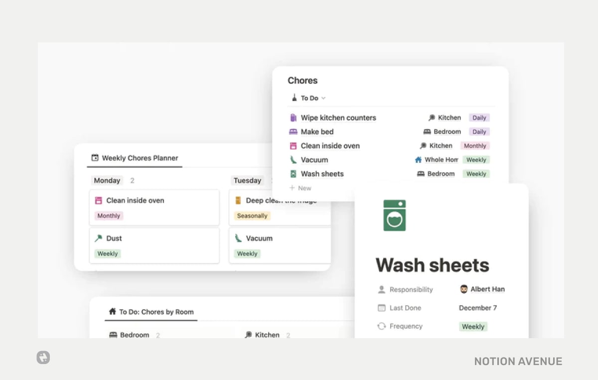 12+ Notion Cleaning Templates to Simplify your Cleaning Schedule