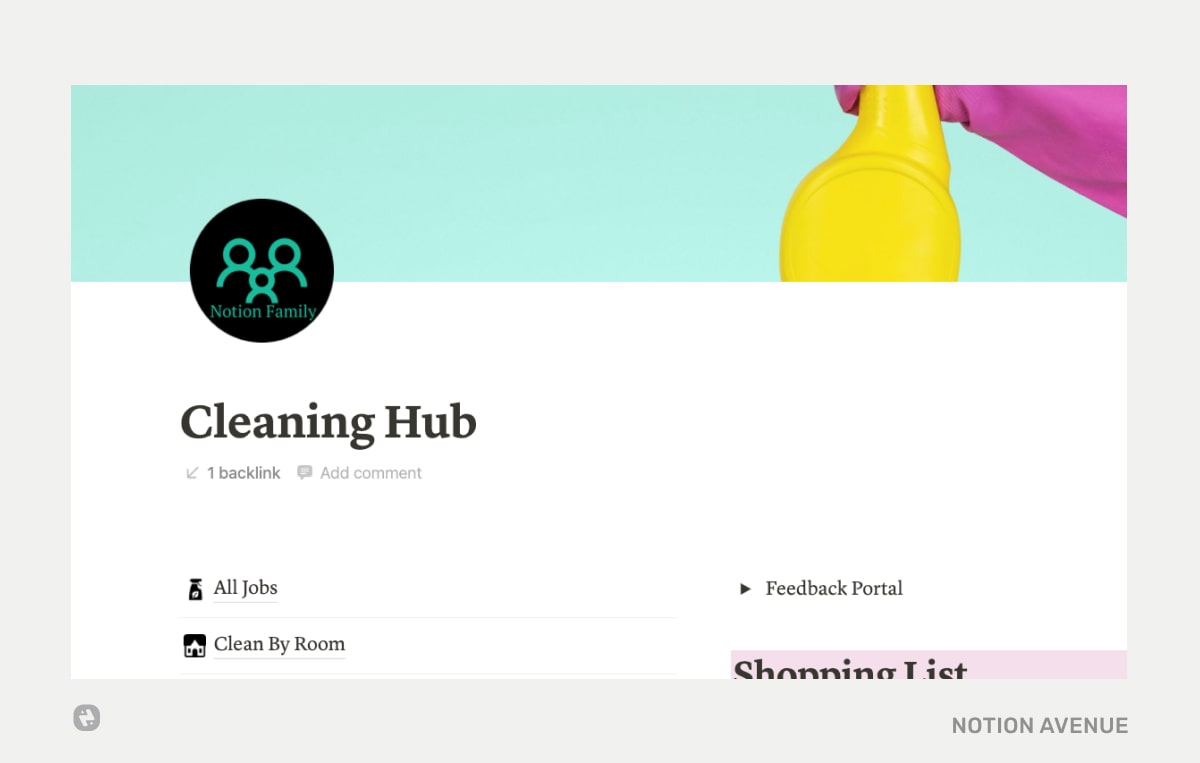 12+ Notion Cleaning Templates to Simplify your Cleaning Schedule