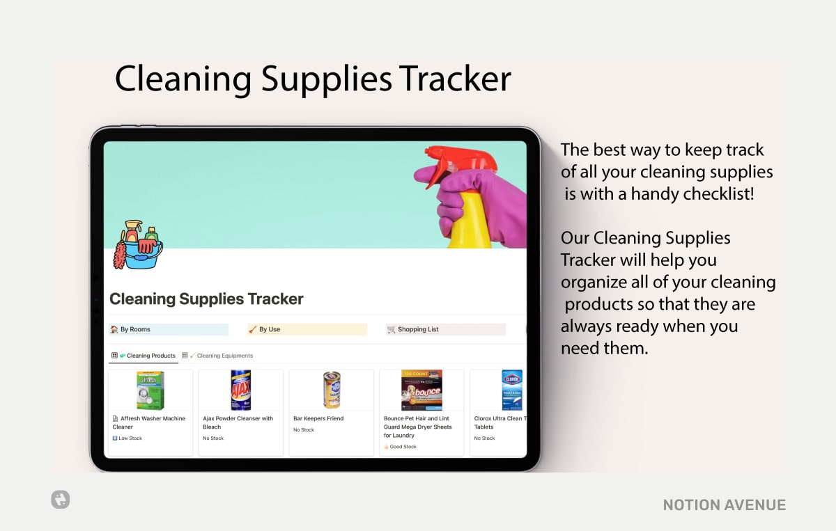 12+ Notion Cleaning Templates to Simplify your Cleaning Schedule