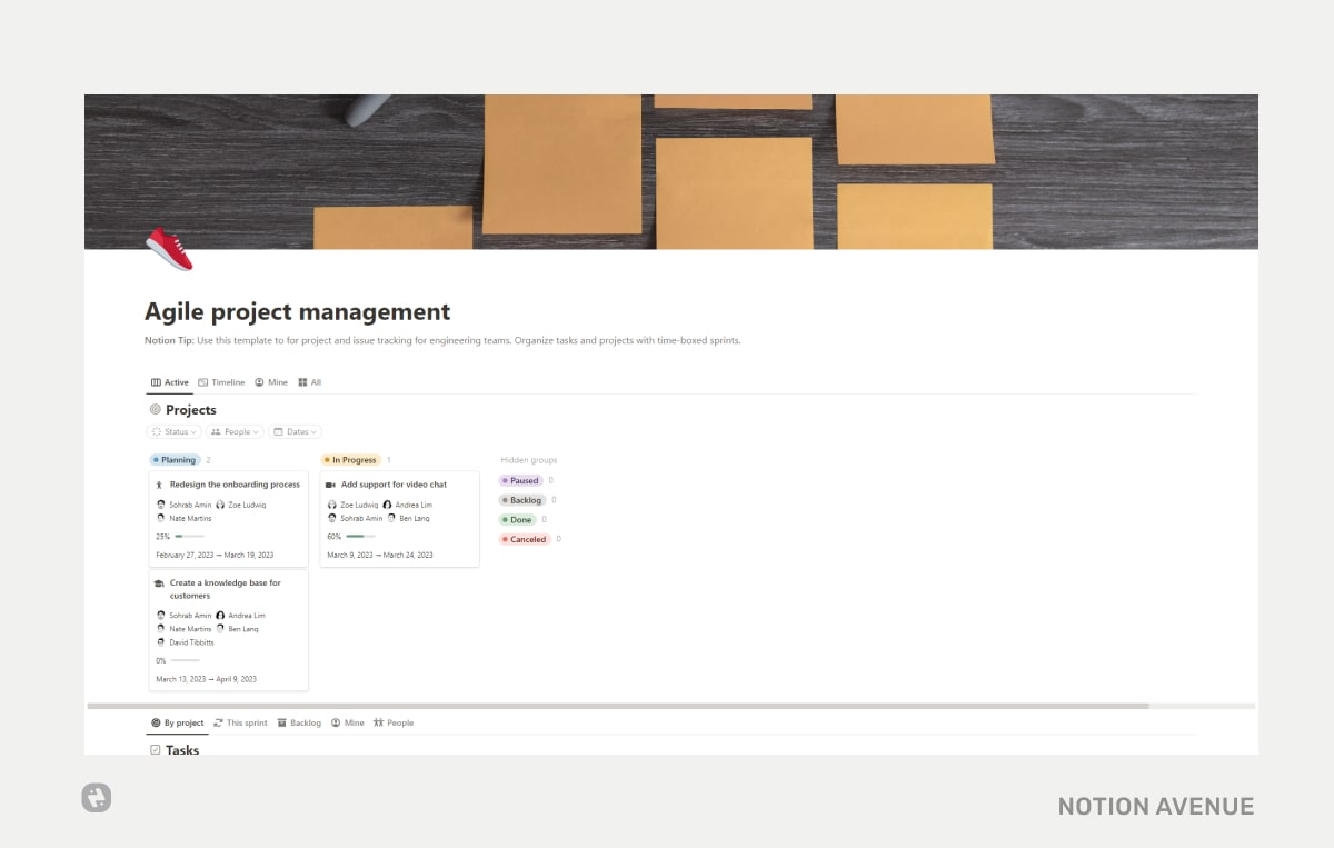 Top 20+ Scrum & Agile Templates for Notion