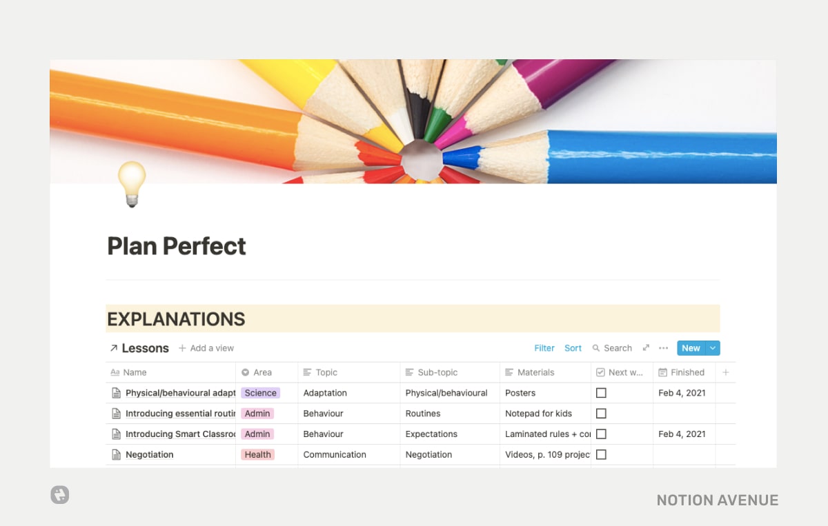 15+ Notion Templates for Teachers (Best & Free)