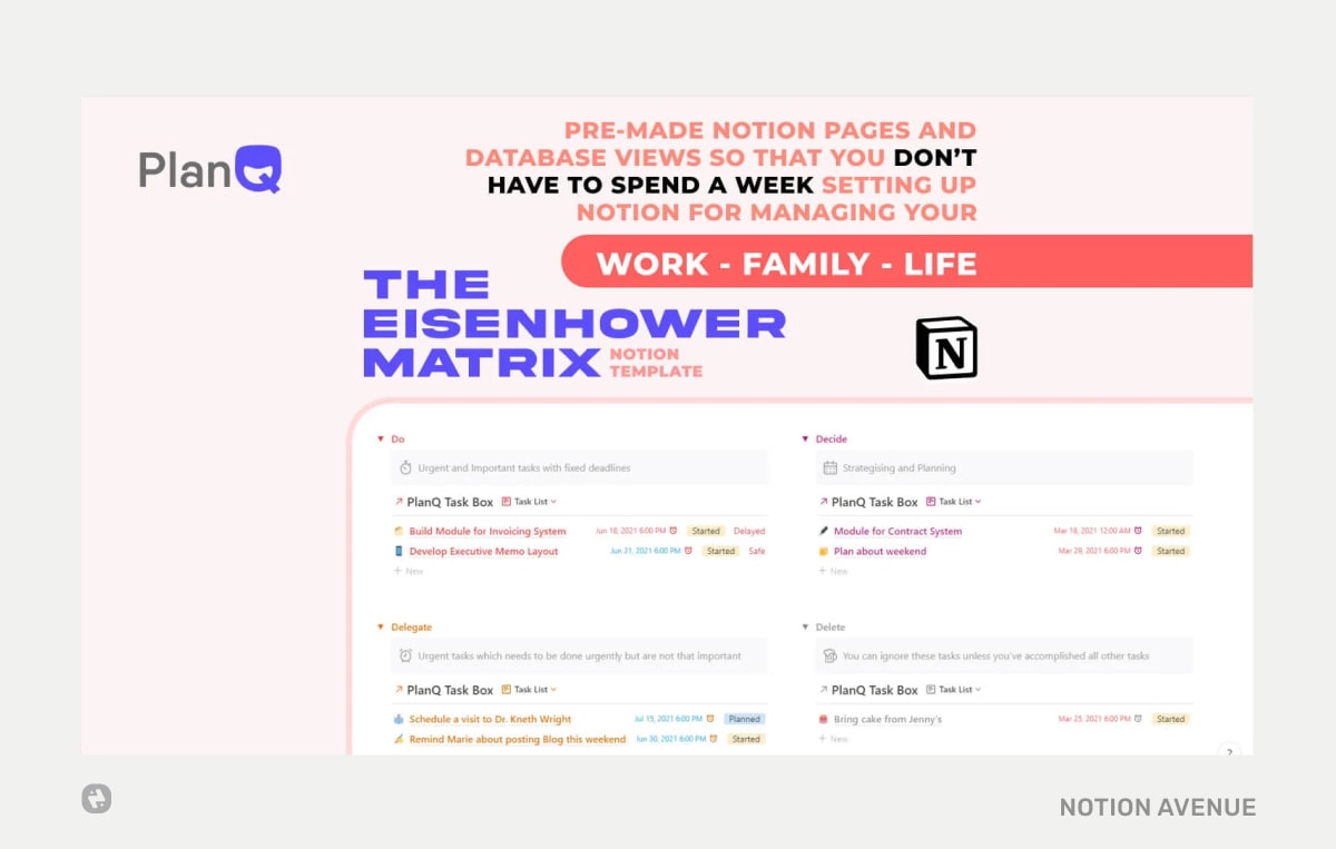 10+ Notion Eisenhower Matrix Templates to Prioritize What Matters