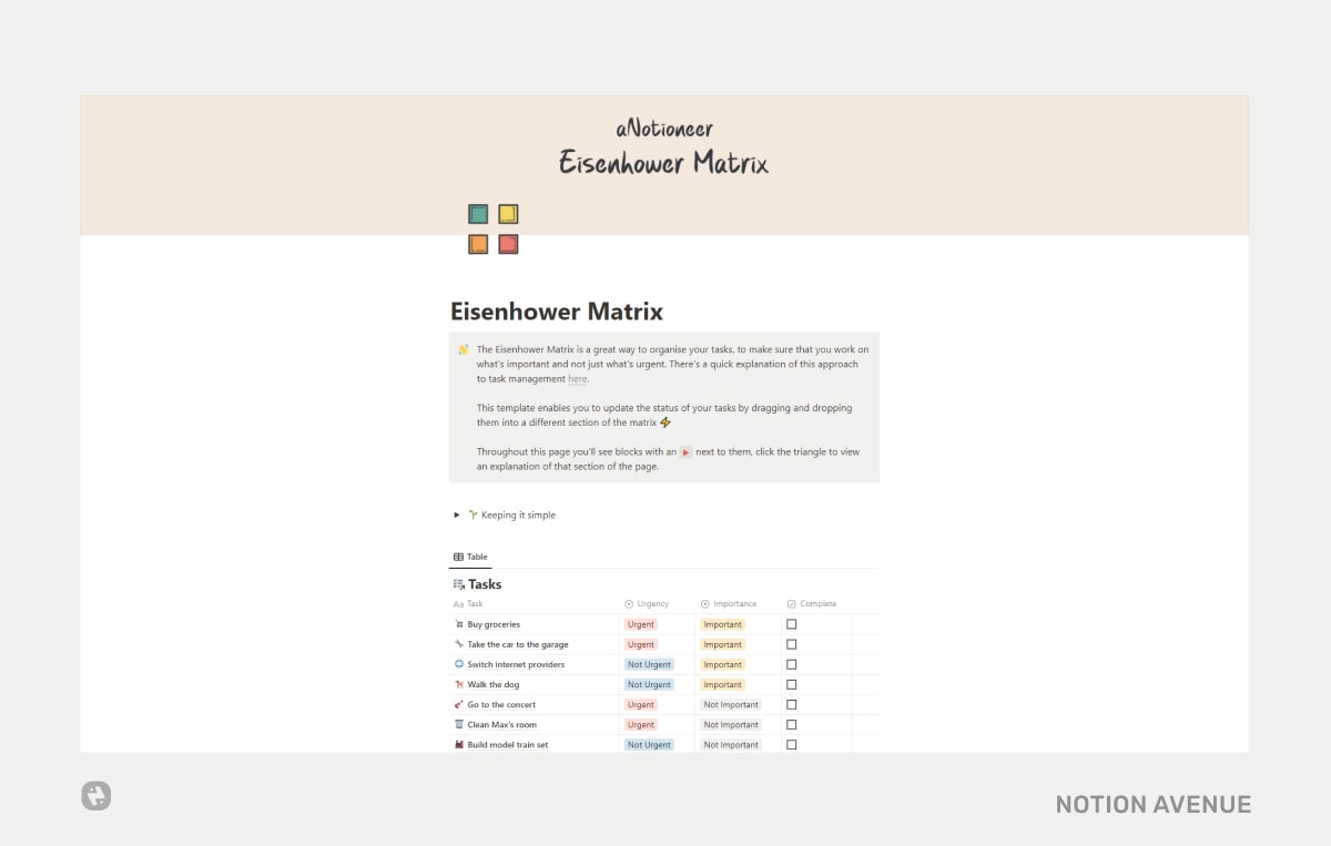 10+ Notion Eisenhower Matrix Templates to Prioritize What Matters