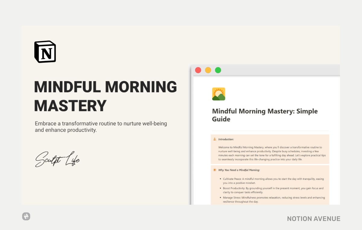 18 Notion Routine Templates (Morning and Night)