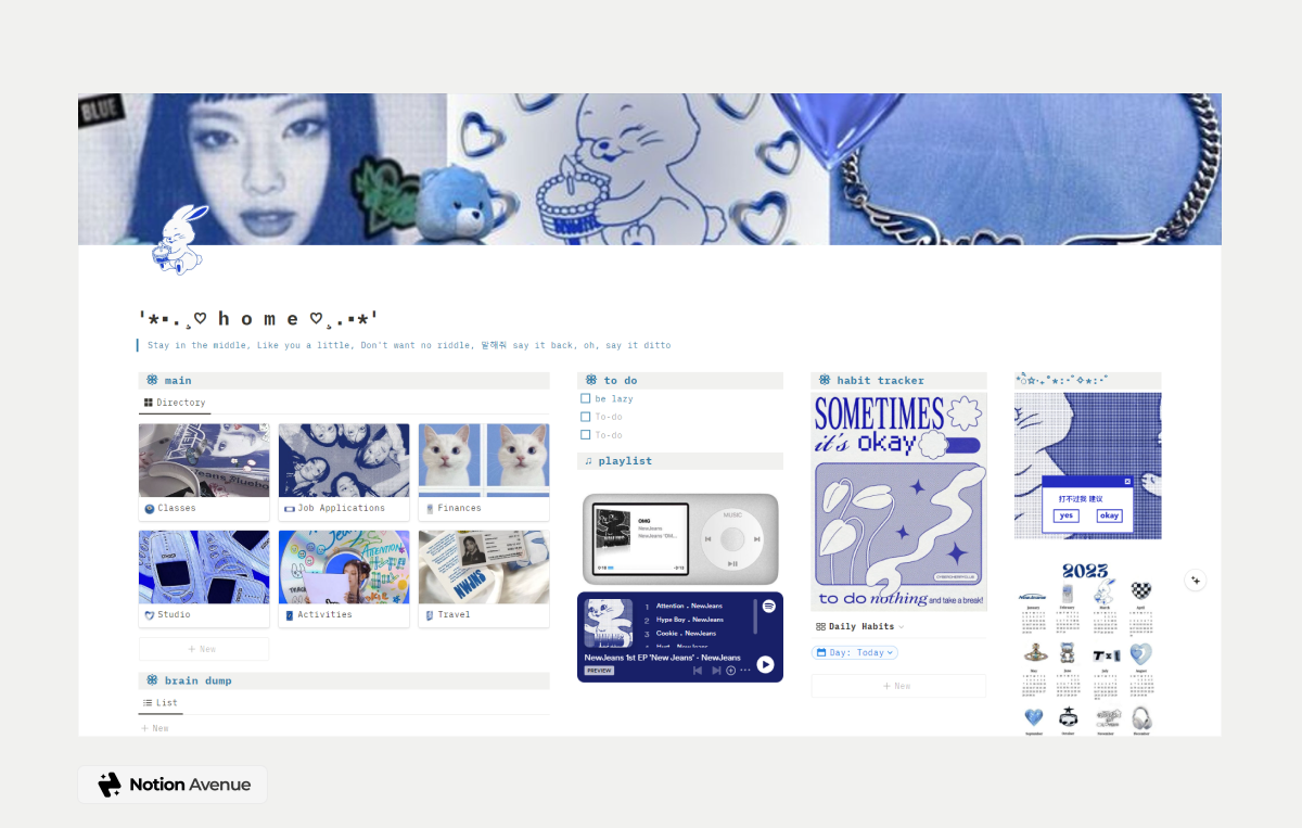 99+ Free & Aesthetic Notion Template & Setup for Spice up your Notion ...