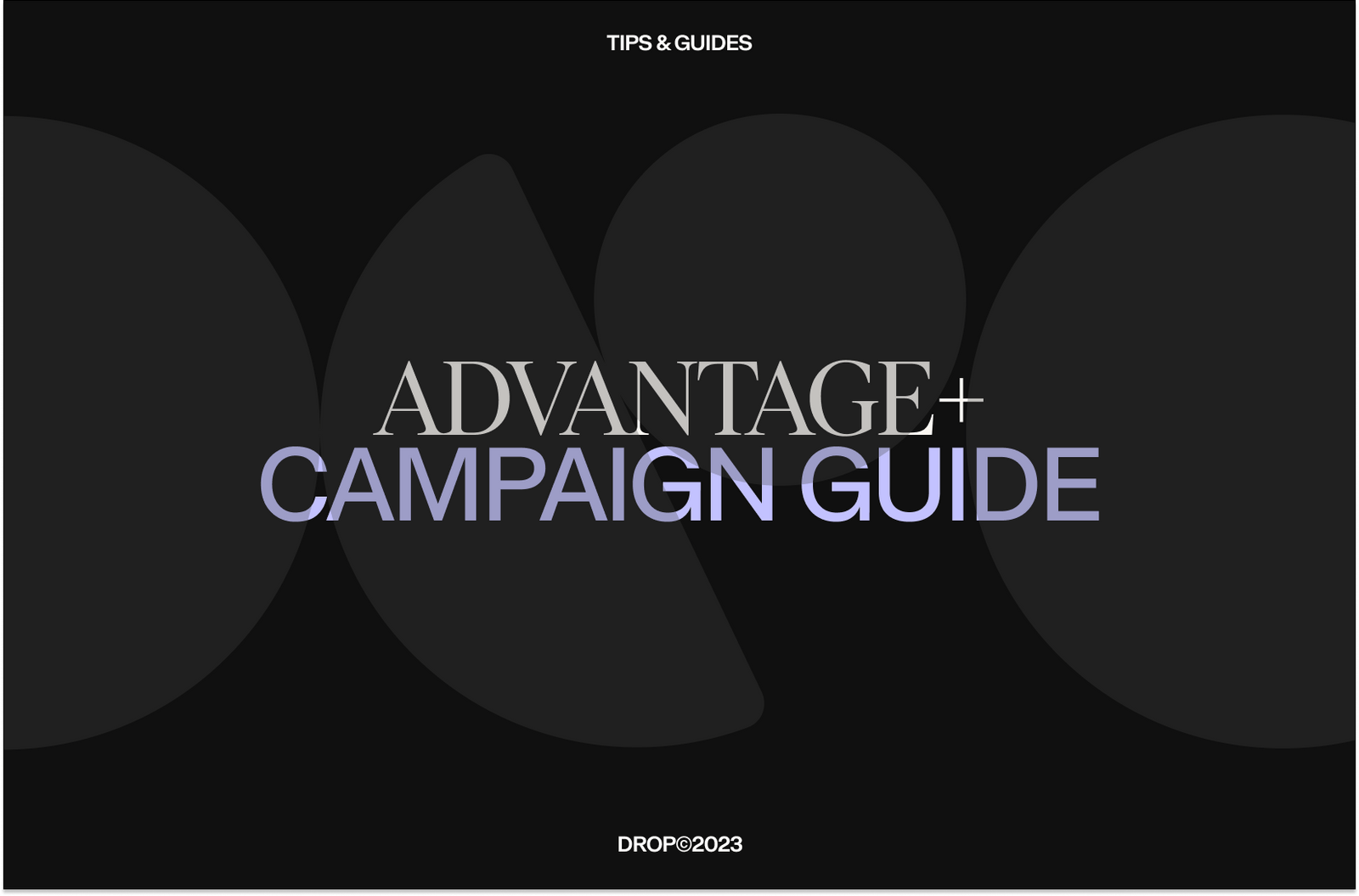 How to create Meta's new Advantage+ Shopping Campaign