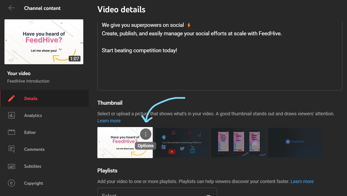 Changing Thumbnail & Title After Publishing On Youtube - Best Practices - FeedHive