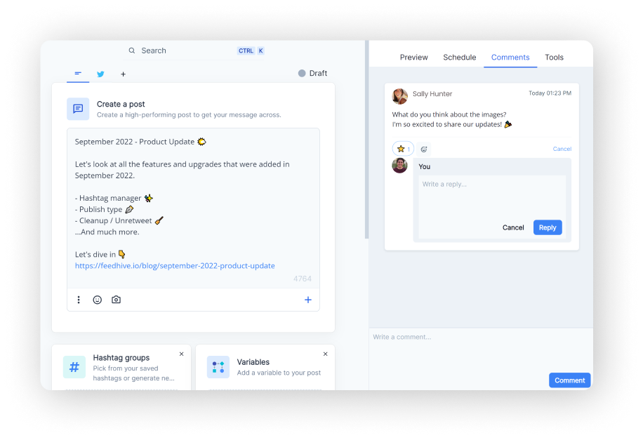 FeedHive - Collaboration