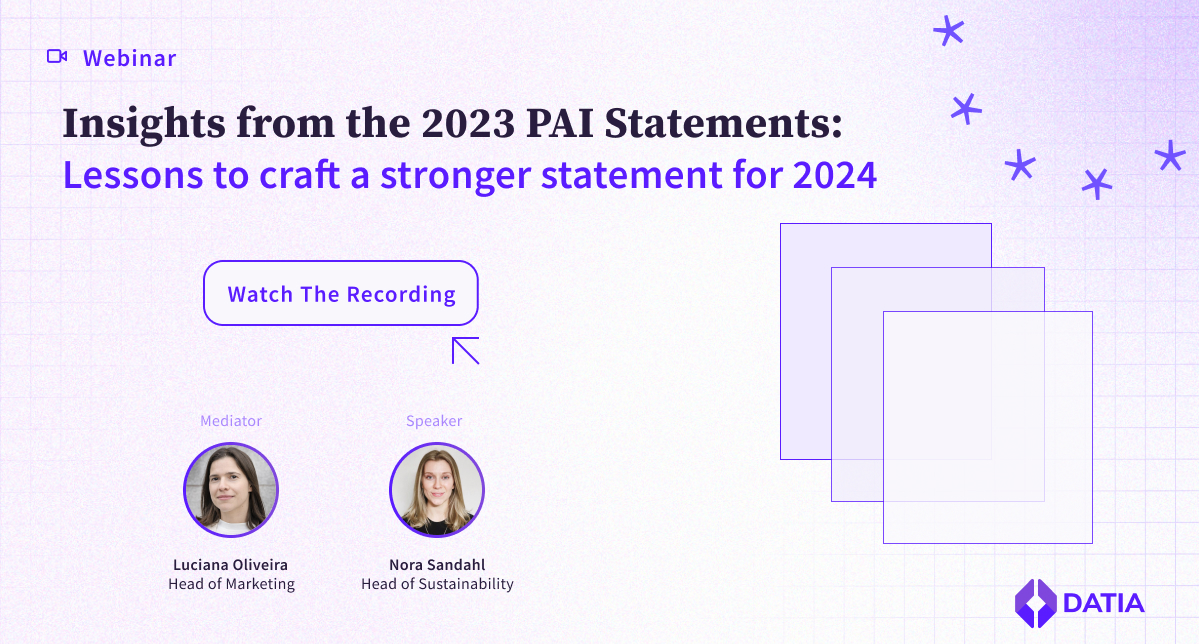 Datia's Webinars | Insights from the 2023 PAI Statements: Lessons to craft a stronger statement ...