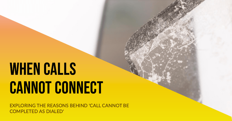 Call Cannot Be Completed As Dialed - Voiply