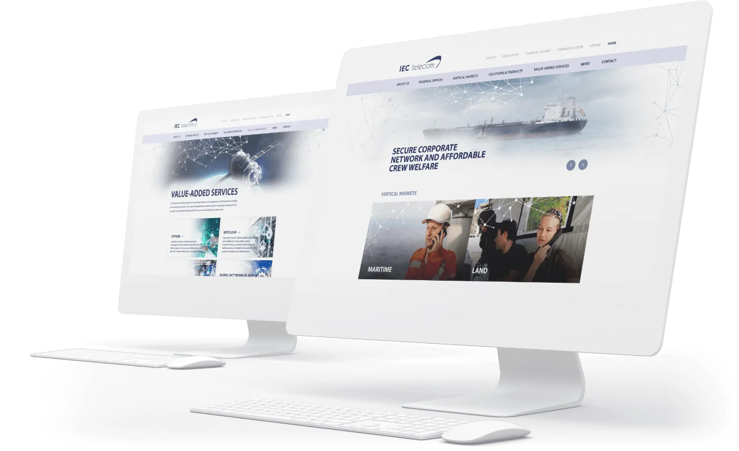 IEC Telecom Website by Blue Beetle