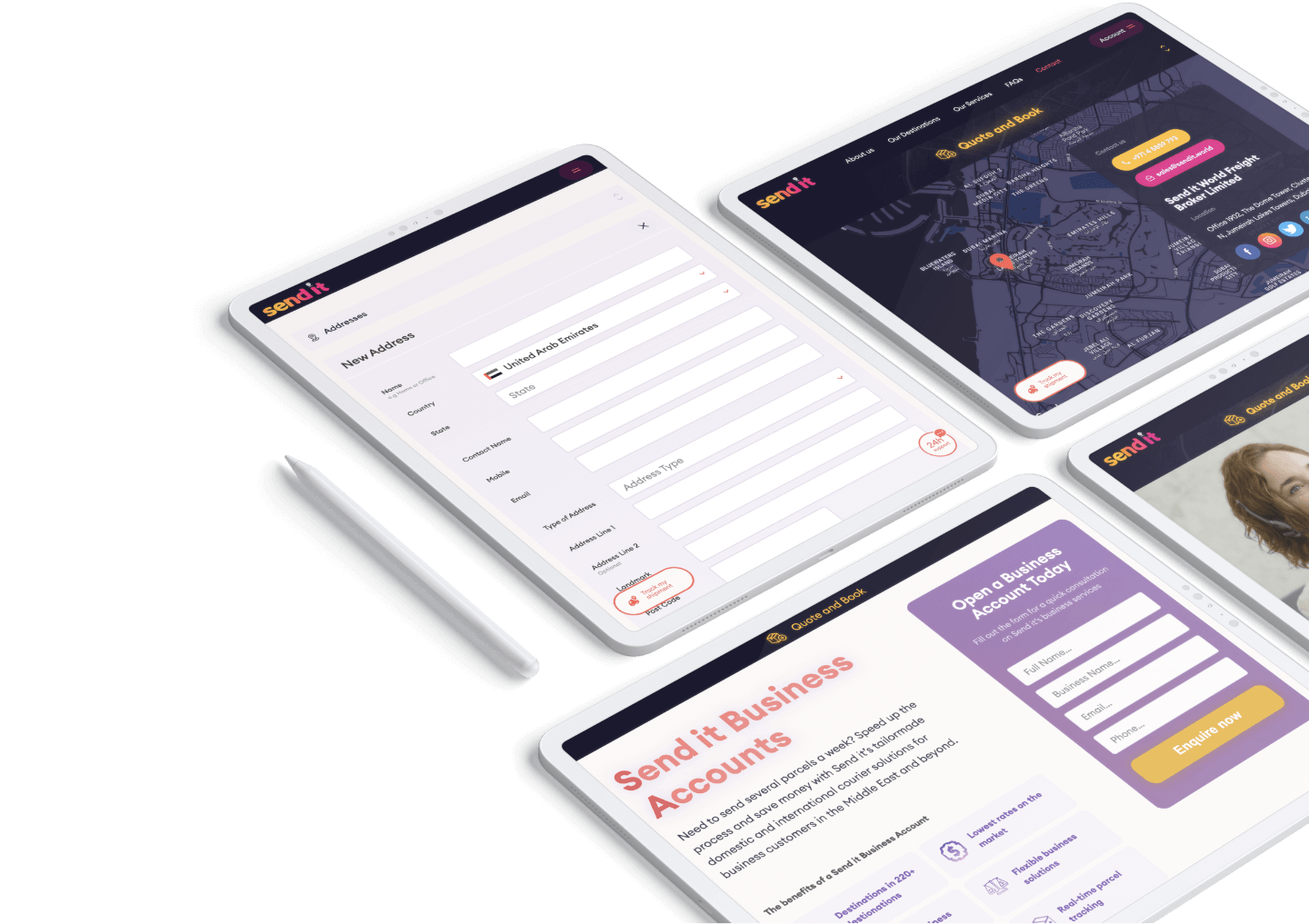 Send It App & Website by Blue Beetle