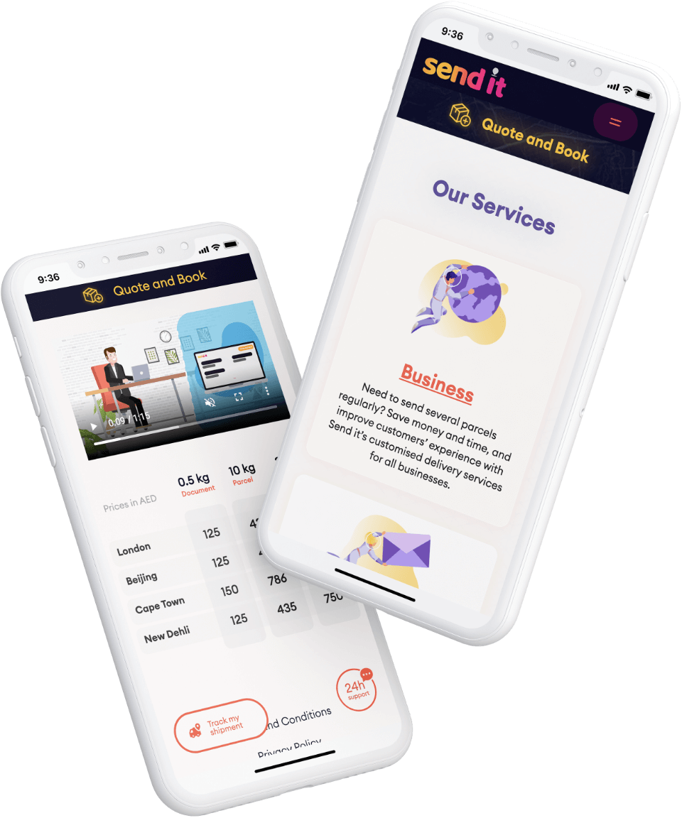 Send It App & Website by Blue Beetle