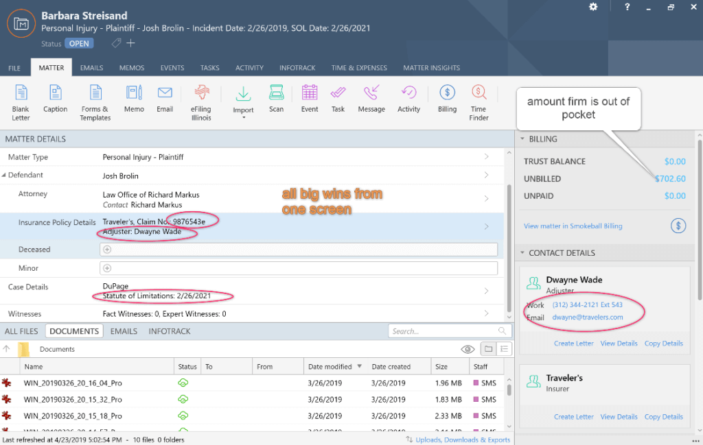 Why Smokeball’s Personal Injury Matter Type Wins Every Time