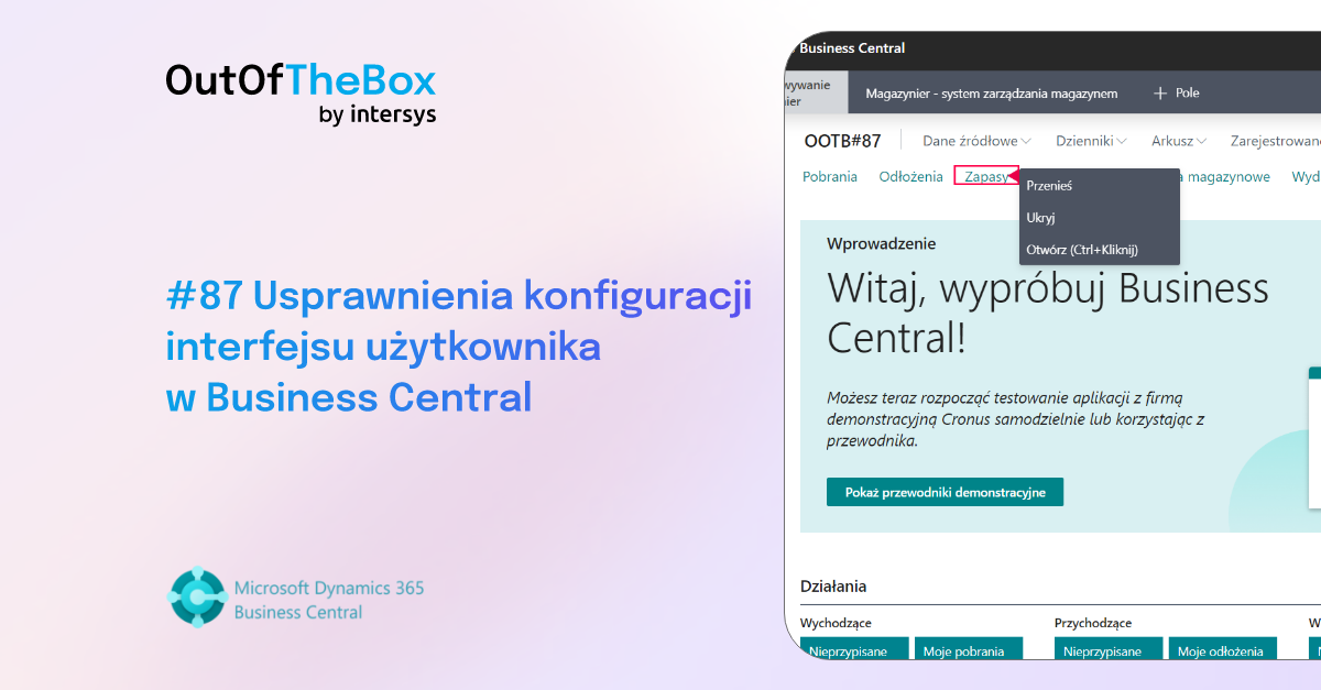 Dynamicsblog | Usprawnienia konfiguracji interfejsu użytkownika w ...