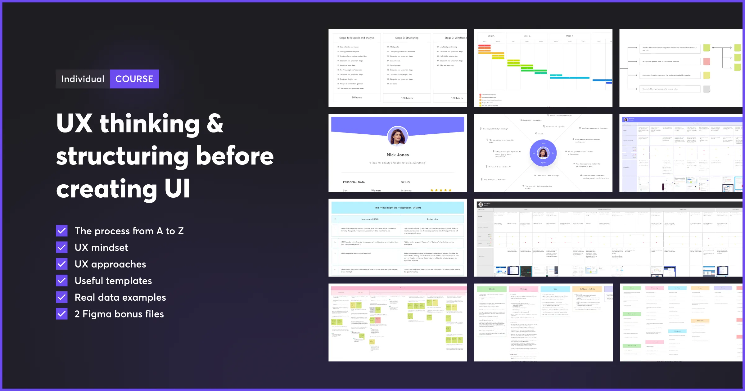 UX thinking & structuring before creating UI