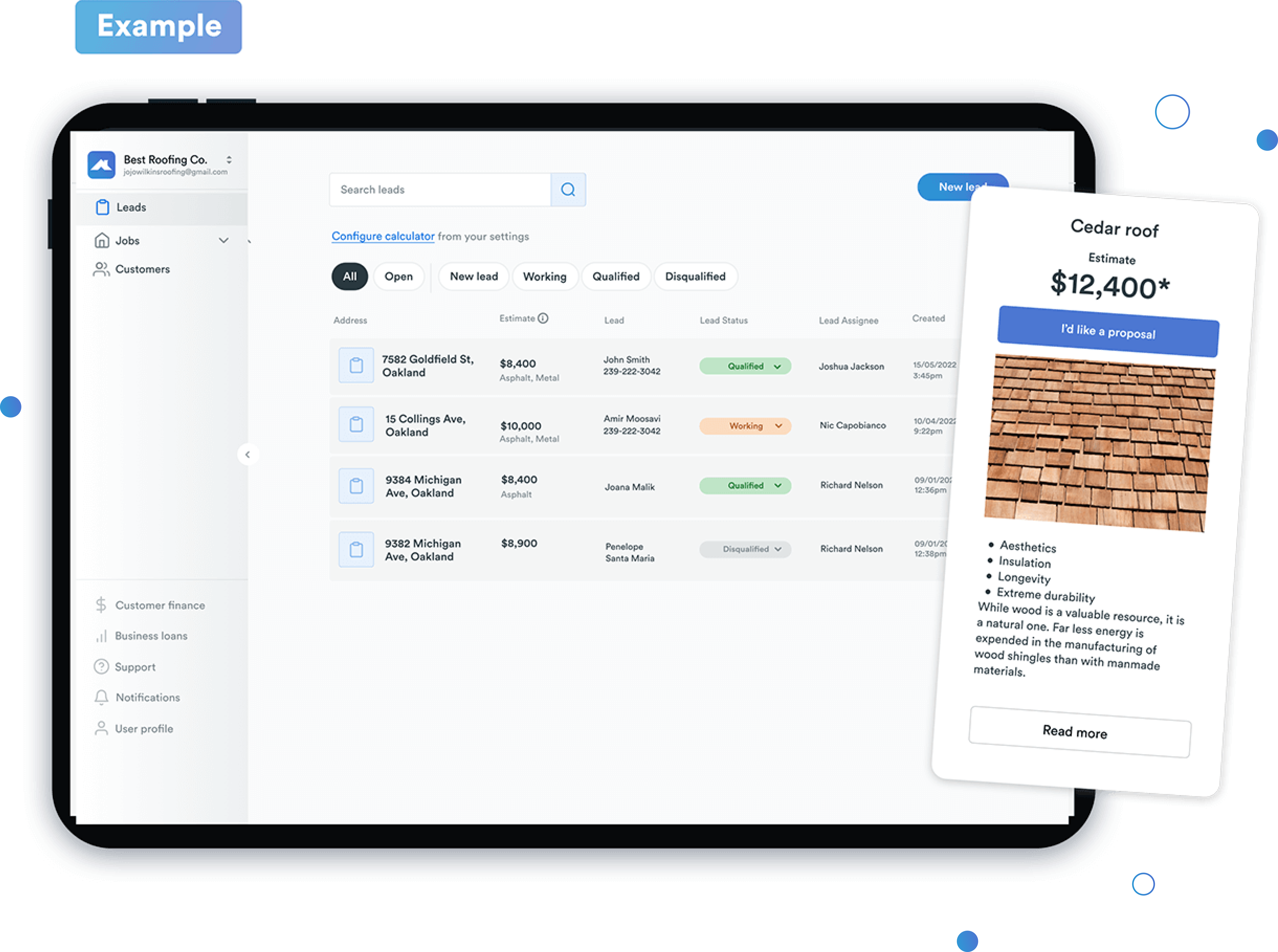 Instant Roof Estimate Software | Roofr