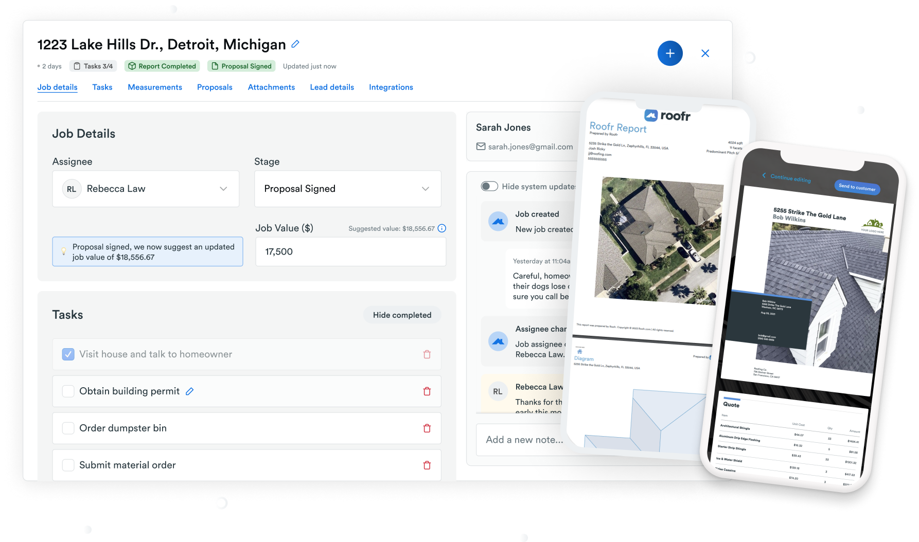 The #1 Roofing CRM | Roofr