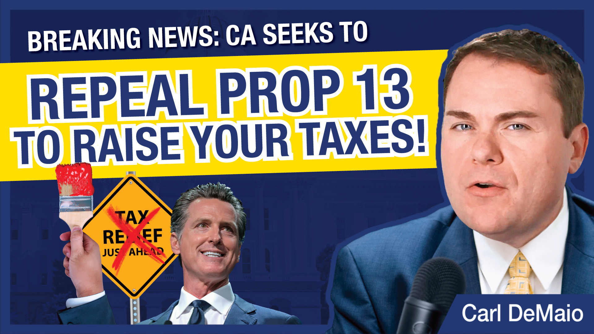 Video • Breaking: CA Democrats Move to Gut Prop 13 to Raise Your Taxes