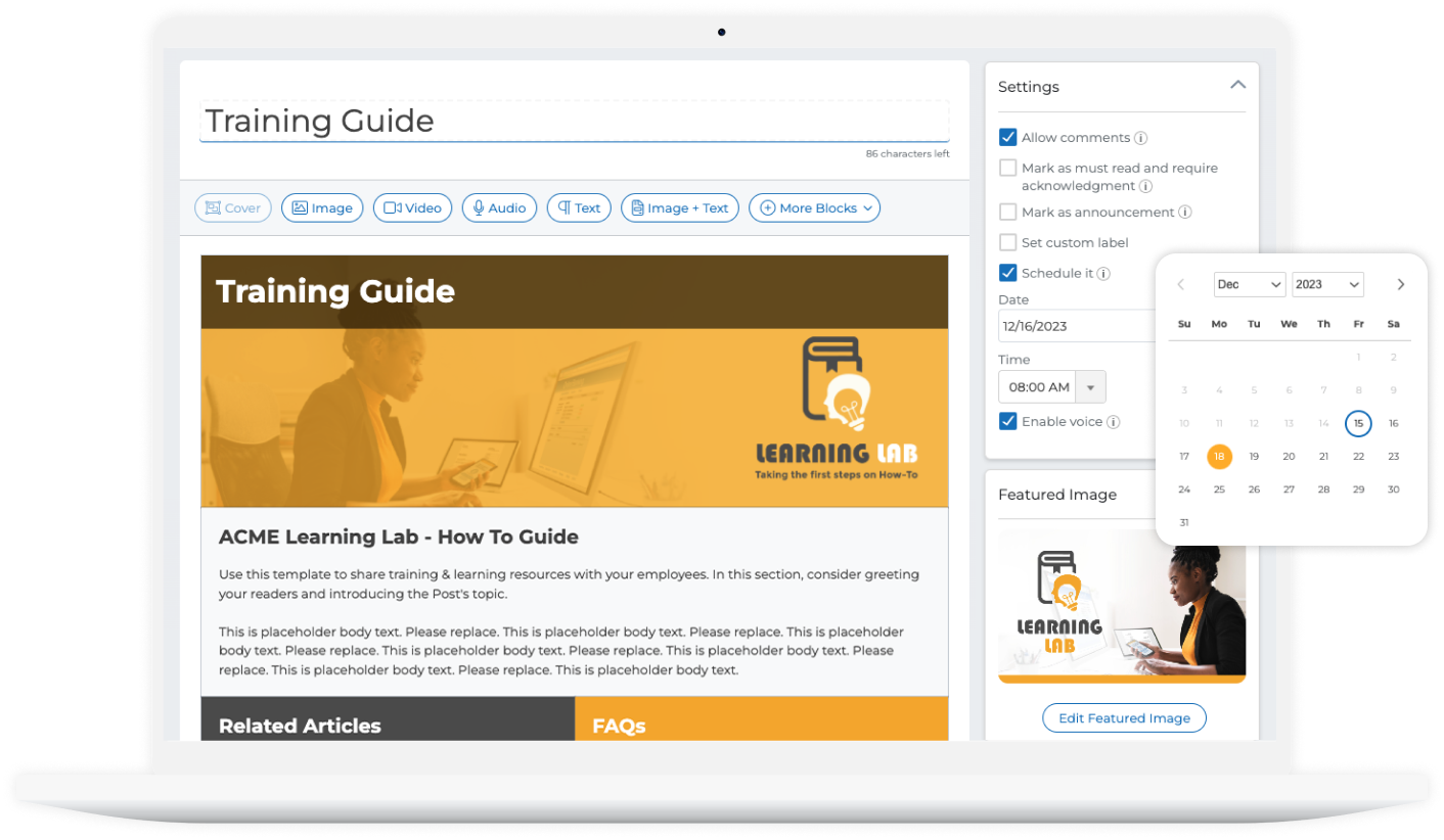 MangoApps' Post Feature: Revolutionize Internal Communication