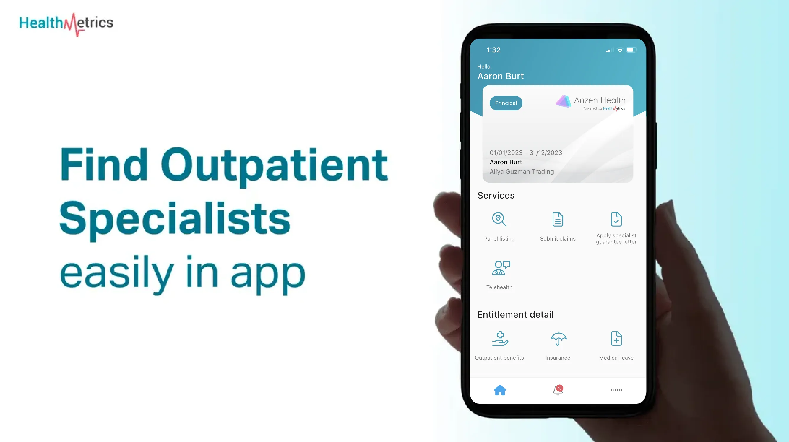 HealthMetrics App Members Onboarding