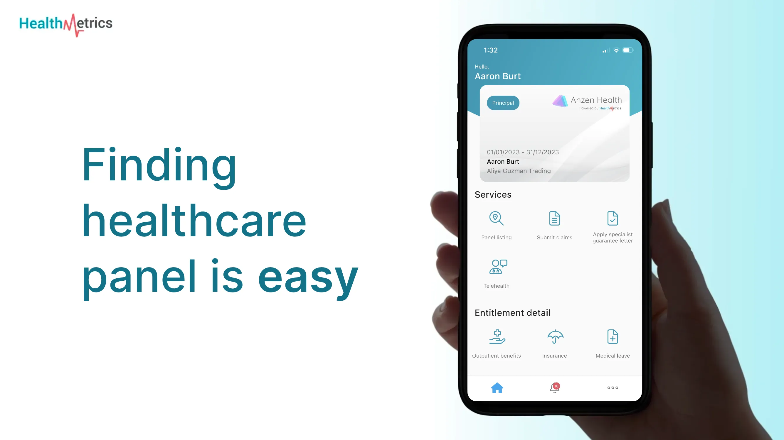 HealthMetrics App Members Onboarding