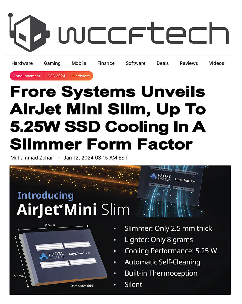 News | Frore Systems