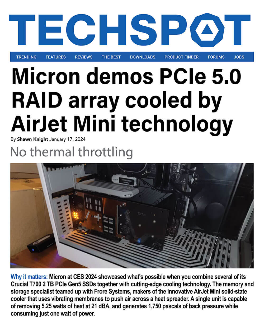 News | Frore Systems