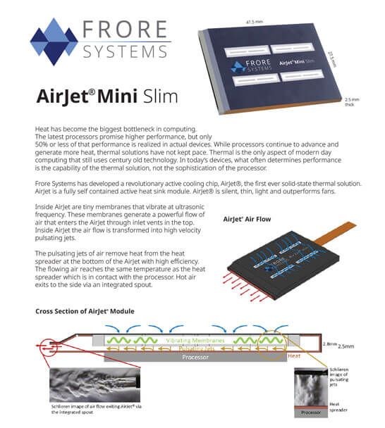 AirJet® Mini Slim | Frore Systems