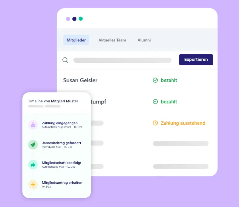 Events, Buchhaltung und Mitglieder kleiner Vereine | campflow