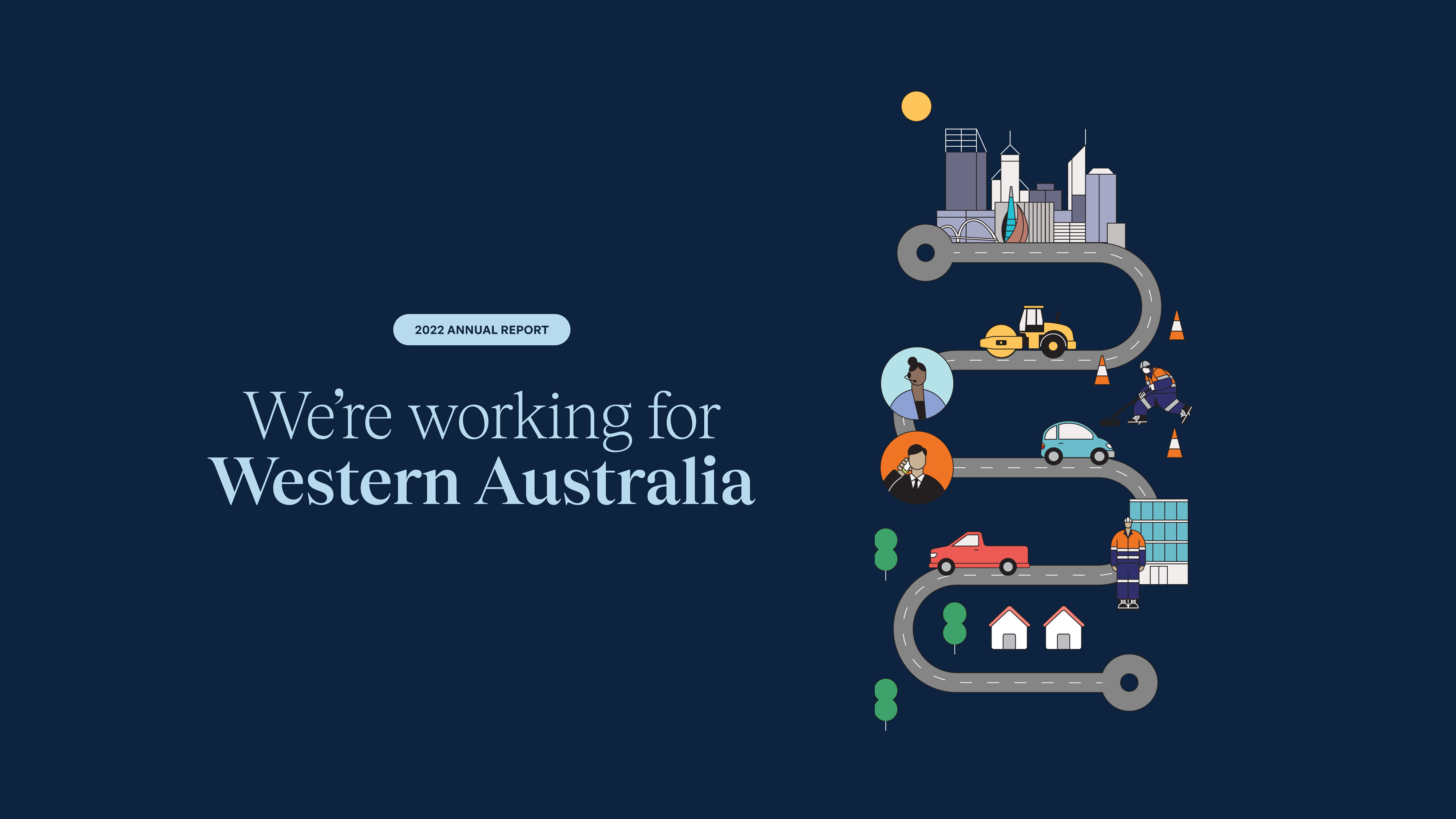 Main Roads WA 2022 Annual Report \ Branding Case Study \ Block