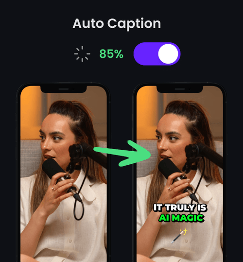 Add Captions to Video - AI Tool - OpusClip