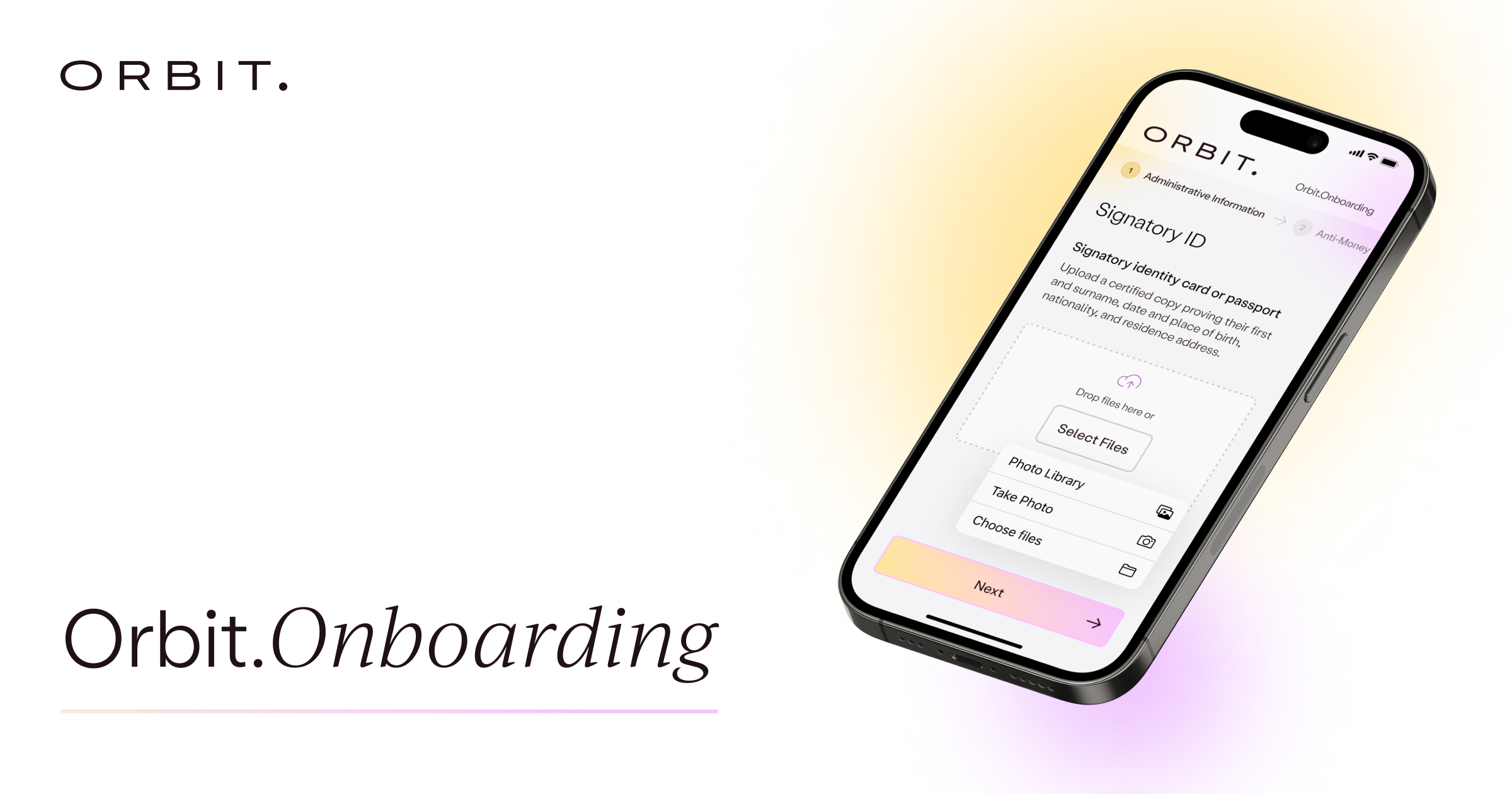 Orbit.Onboarding | Fund Investor Onboarding