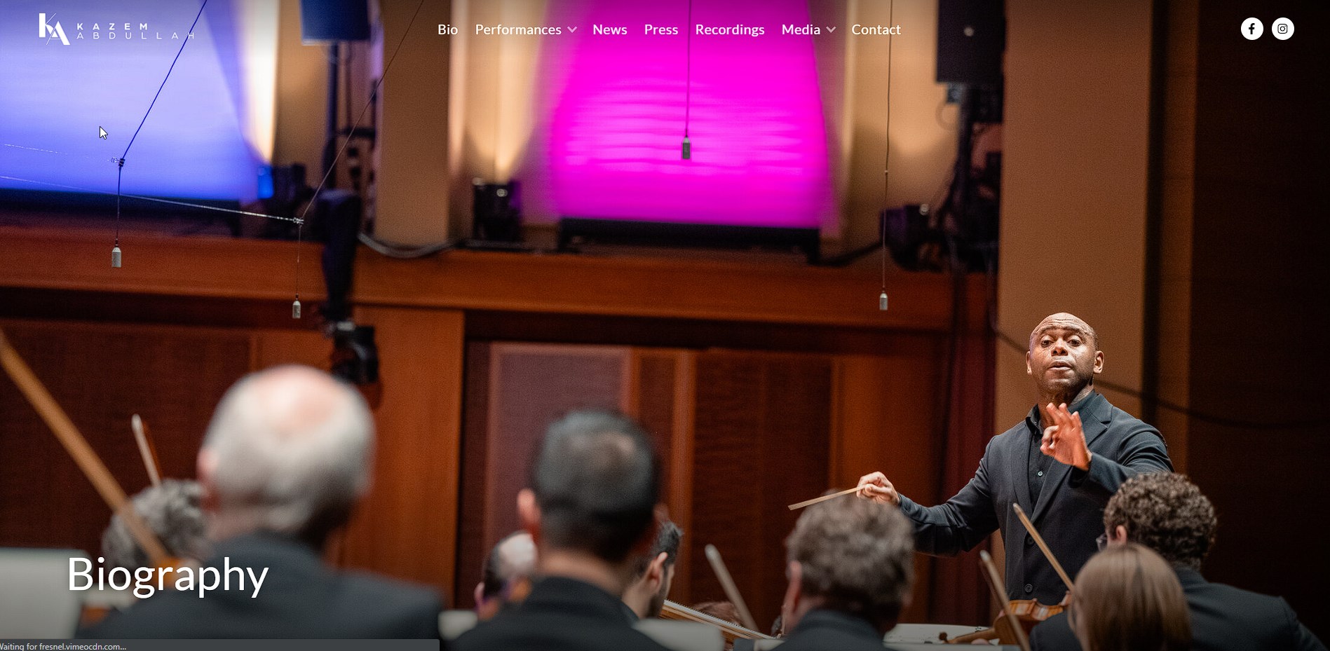 Biography | Orchestral Conductor Kazem Abdullah