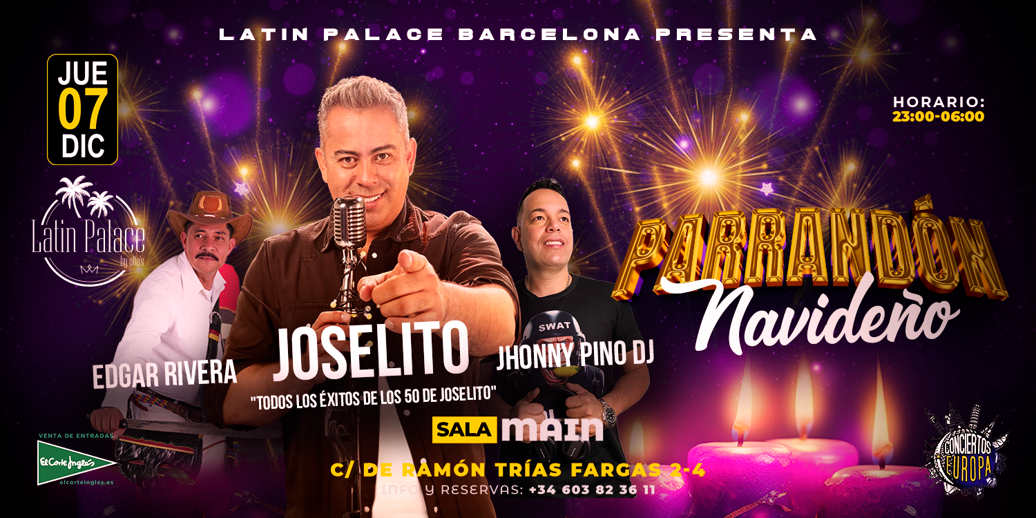 SE ACERCA EL PARRANDON NAVIDEÑO DE LATIN PALACE | Latin Palace Barcelona