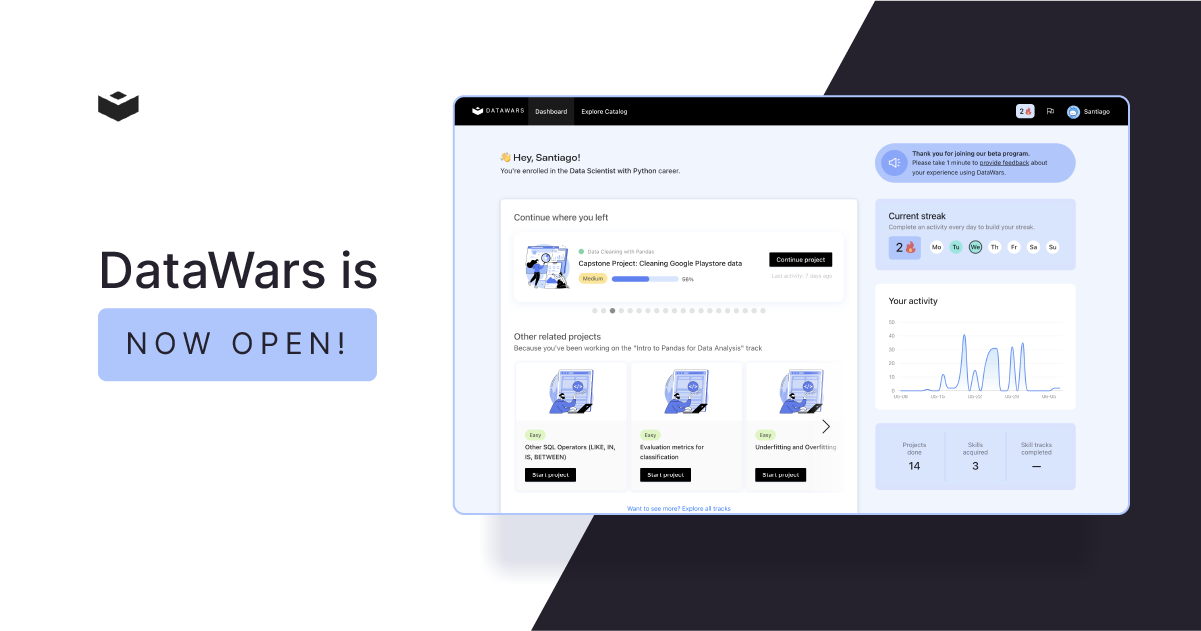 DataWars is now open to the public!