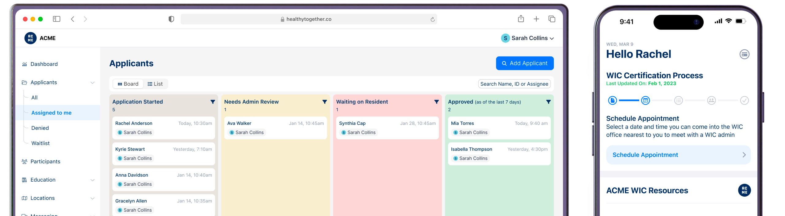 WIC Enrollment System by Healthy Together