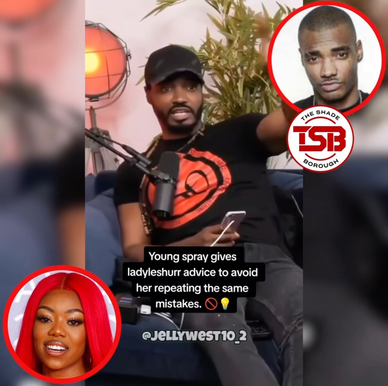 PODCASTER YOUNG SPRAY GIVES RAPPER LADY LESHURR UNSOLICITED DATING ...