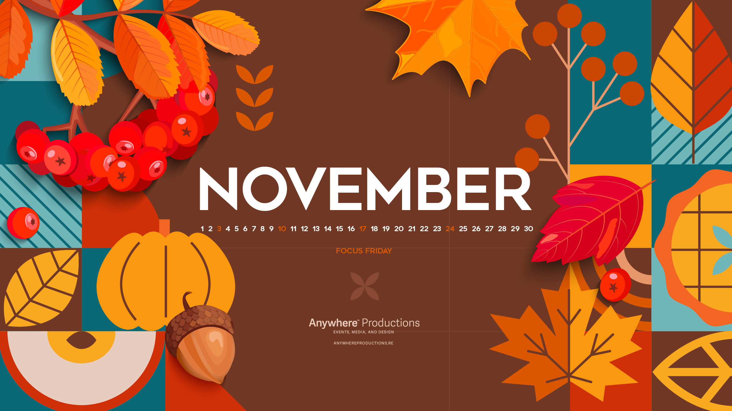 Desktop Calendars - Anywhere Productions