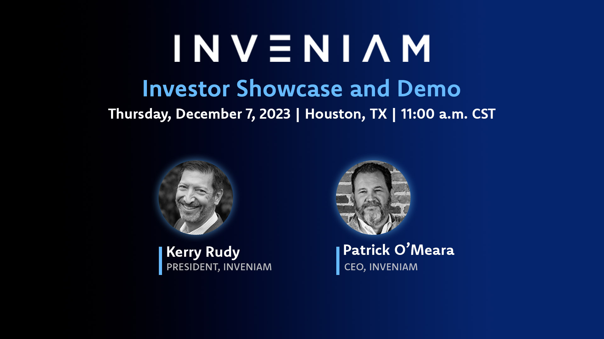 Inveniam Roadshows 2023: Houston Inveniam Roadshows 2023: Houston