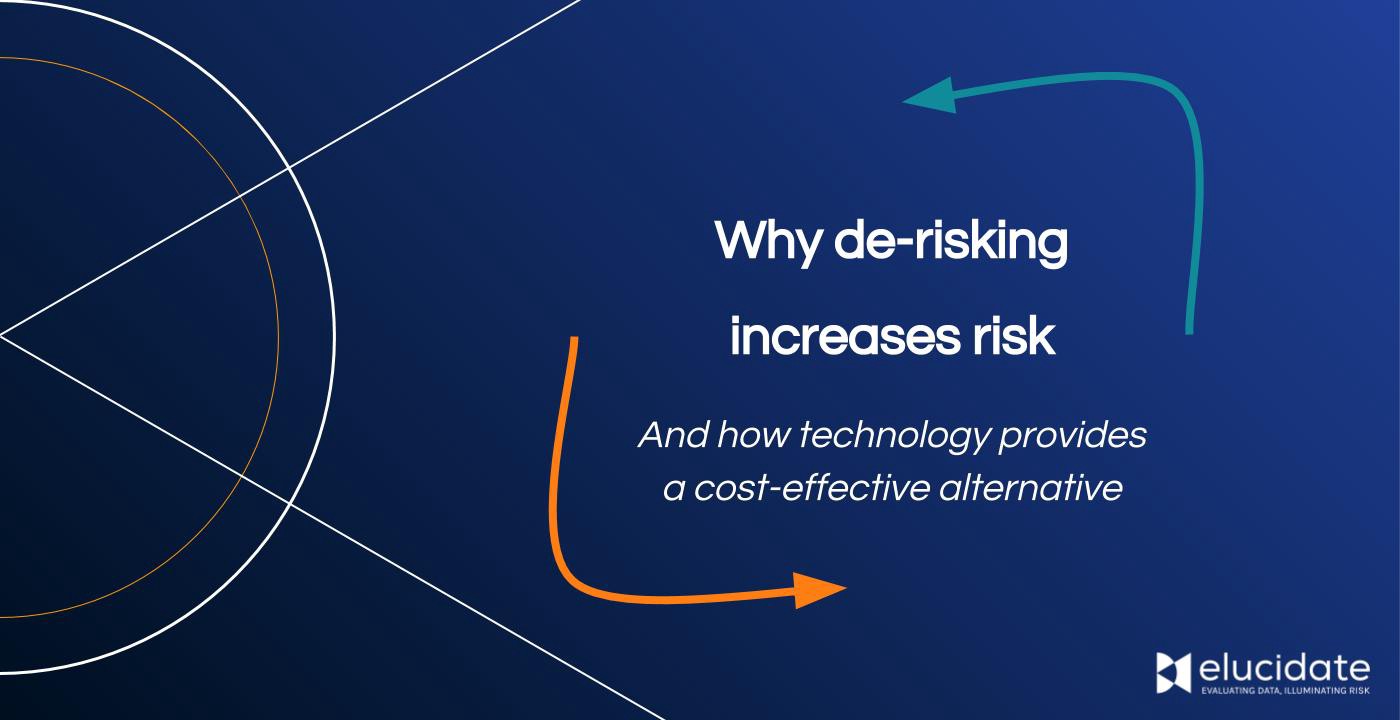 Why a de-risking strategy increases your institution's risk