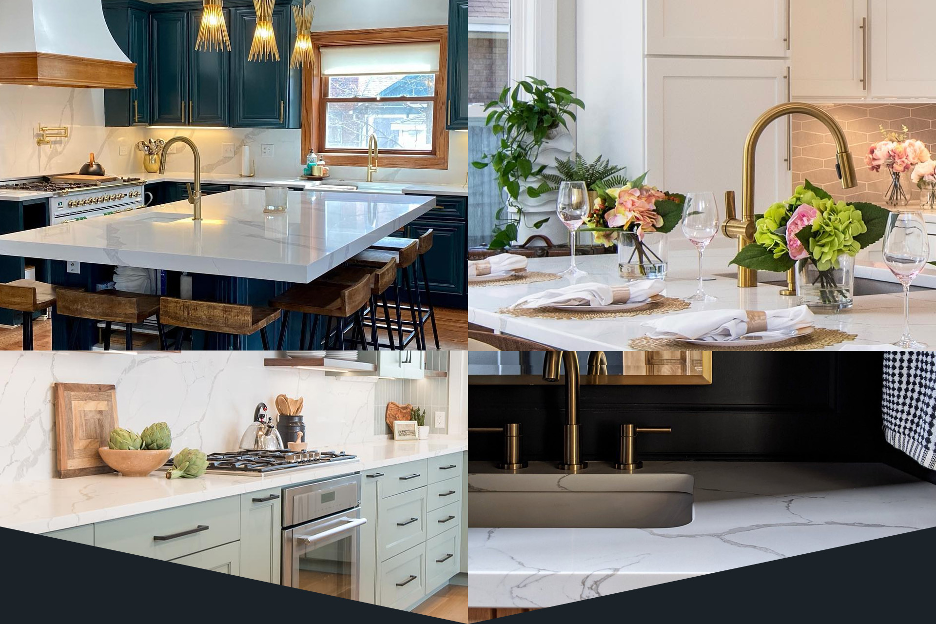 Erva Kitchen Cabinets, Granite and Quartz Countertops