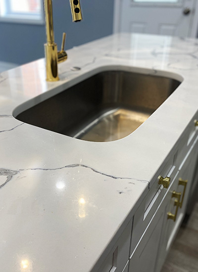 Erva Kitchen Cabinets, Granite and Quartz Countertops