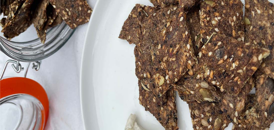 Inas' Simple Seed Cracker Recipe | Mimi Elashiry