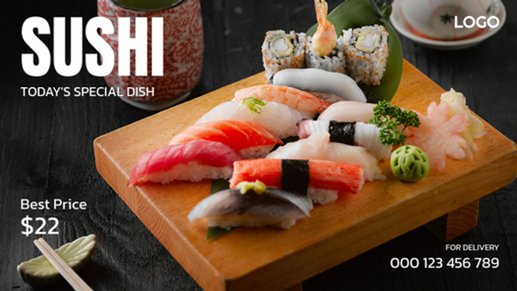 Restaurant free templates for Digital Signage | Optisigns