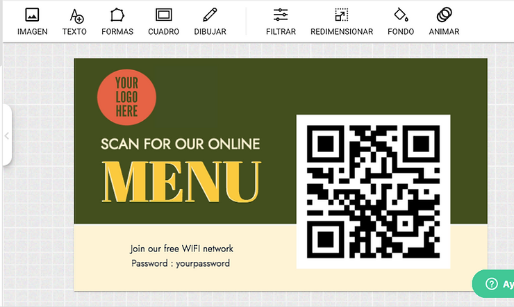 Restaurant free templates for Digital Signage | Optisigns